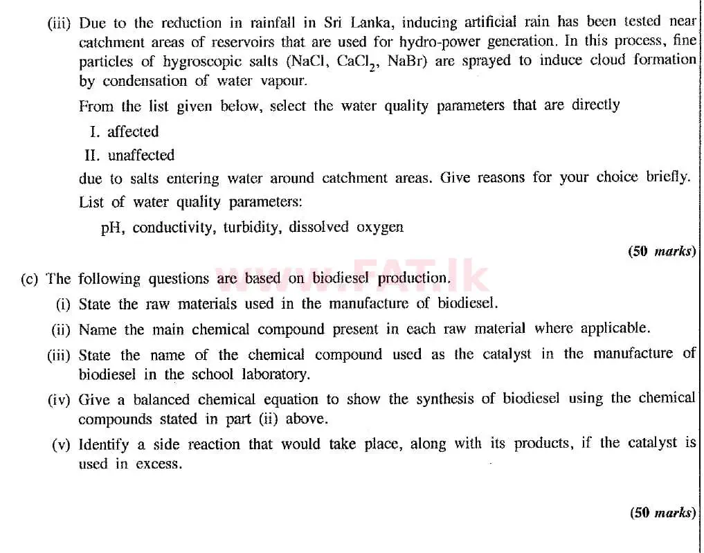 National Syllabus : Advanced Level (A/L) Chemistry - 2019 August ...