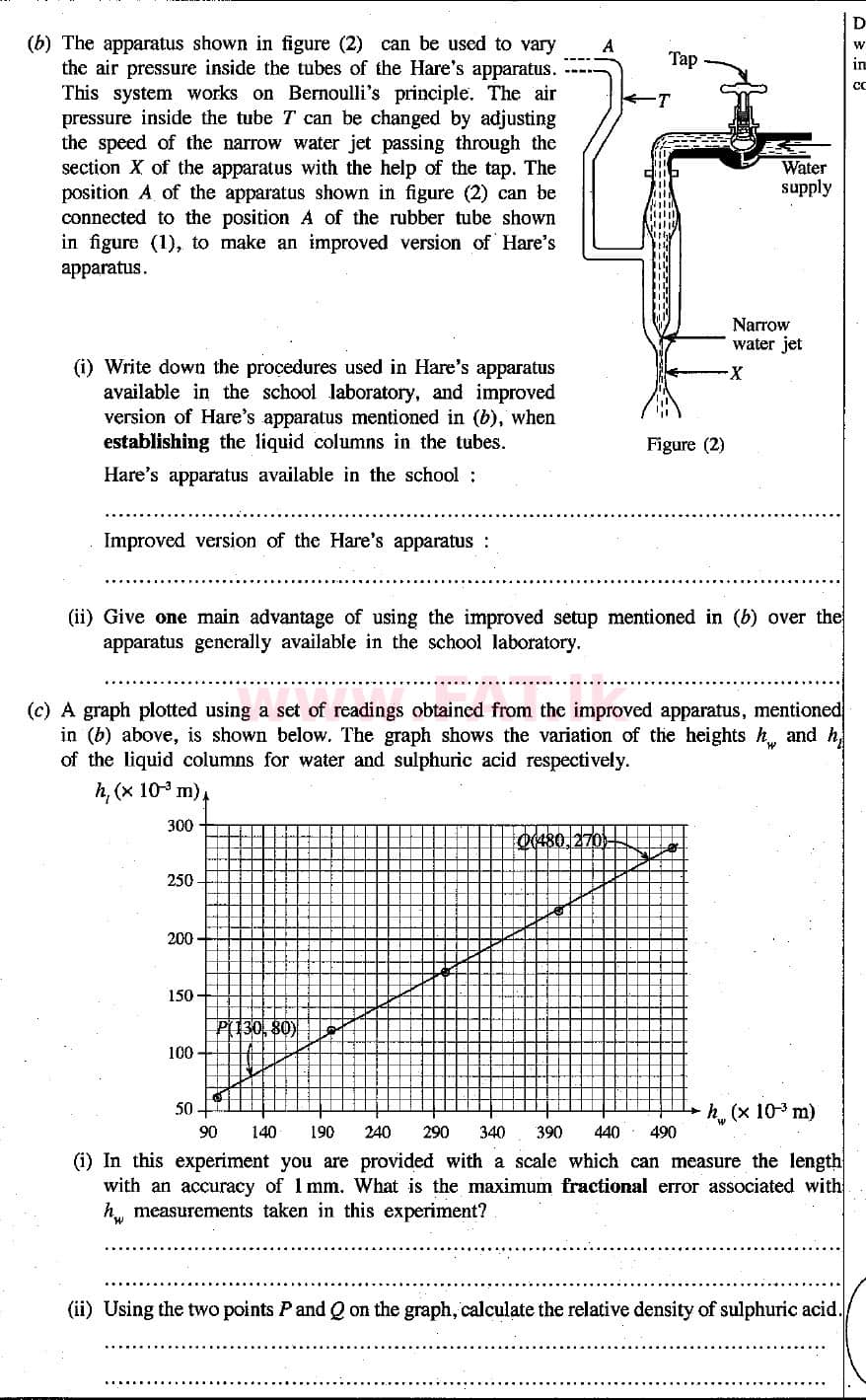 National Syllabus : Advanced Level (A/L) Physics - 2018 August - Paper ...