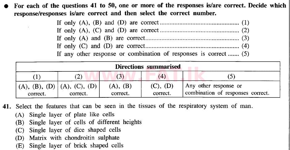 National Syllabus Advanced Level Al Biology 2020 October Paper I New Syllabus