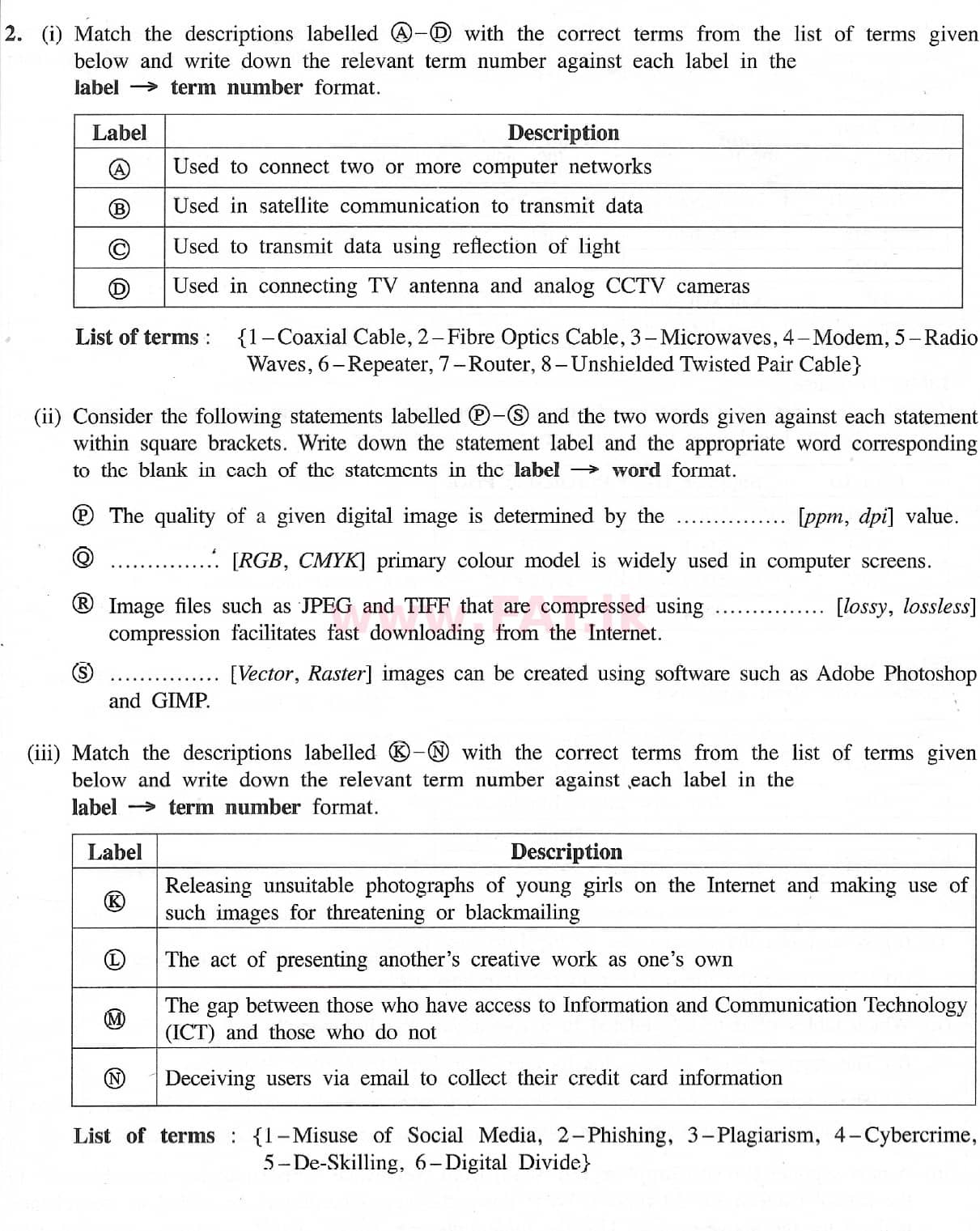 National Syllabus : Ordinary Level (O/L) Information & Communication ...