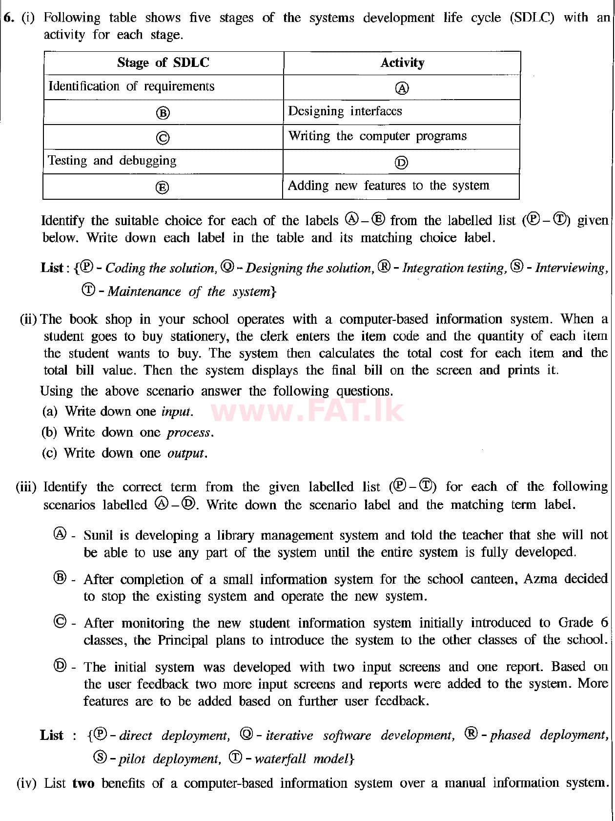 National Syllabus : Ordinary Level (O/L) Information & Communication ...