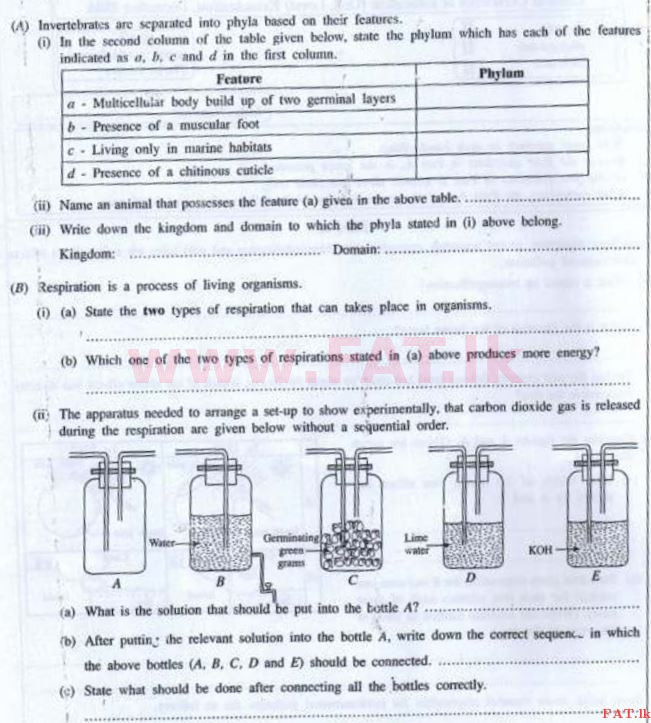 National Syllabus : Ordinary Level (O/L) Science - 2016 December ...