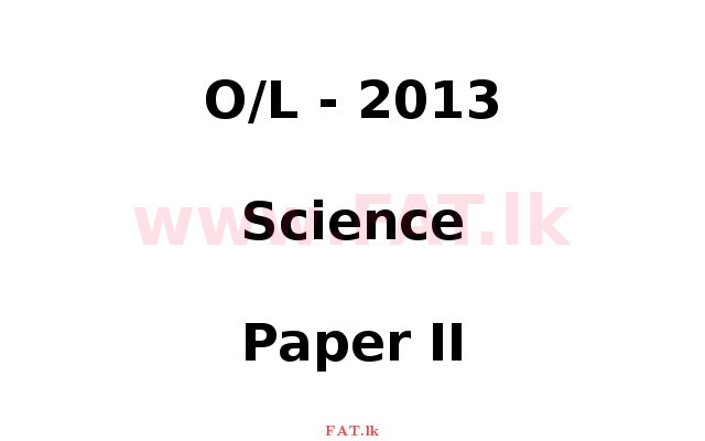 National Syllabus : Ordinary Level (O/L) Science - 2013 December ...