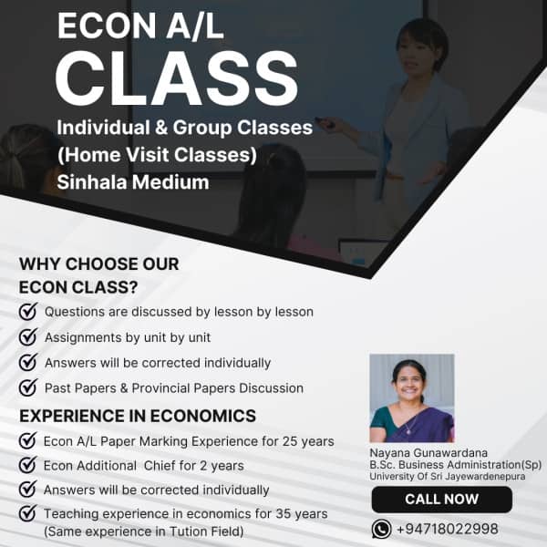 Econ Home Visit Classes Individual and group classes