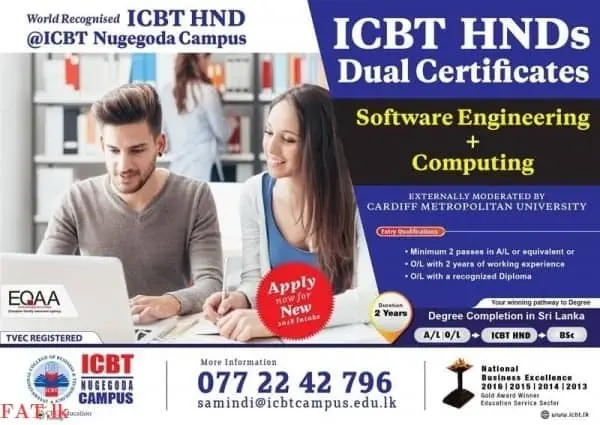 ICBT Dual Certificates - Software Engineering, Computing