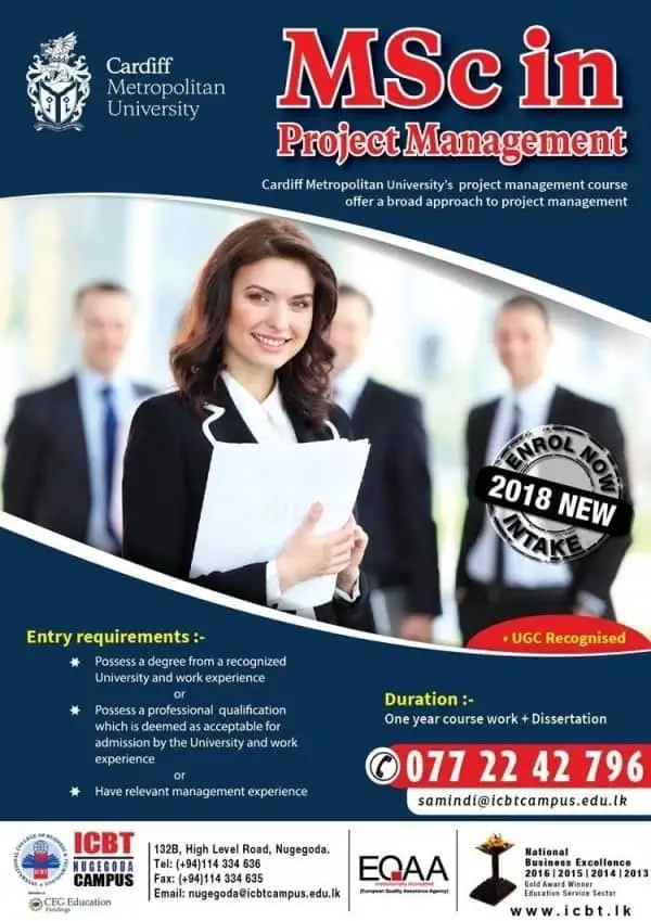 MSc in Project Management - Nugegoda