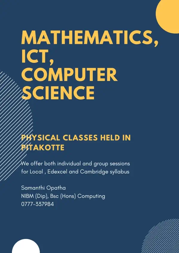 ICT & Mathematics class