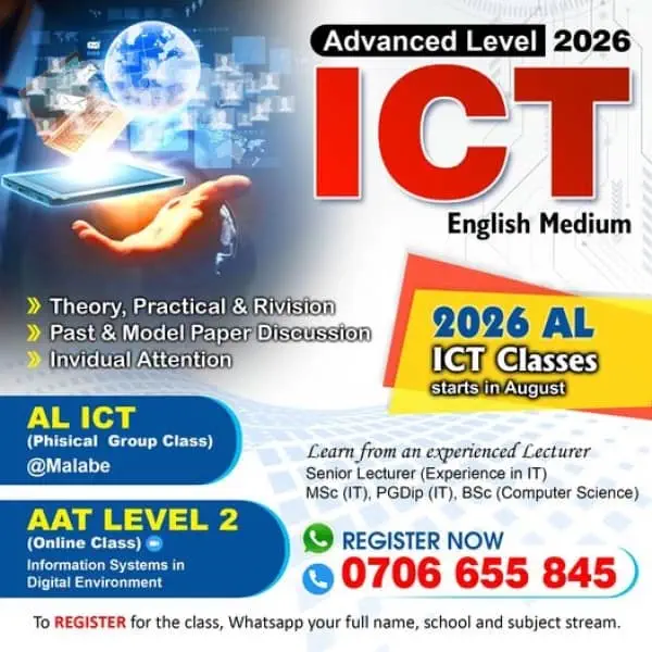 A/L ICT - English medium - Group Class