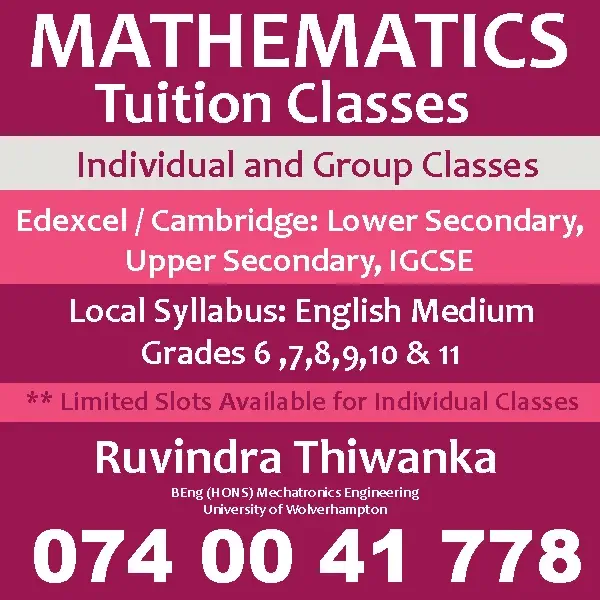 Mathematics for Edexcel / Cambridge / Local Syllabus