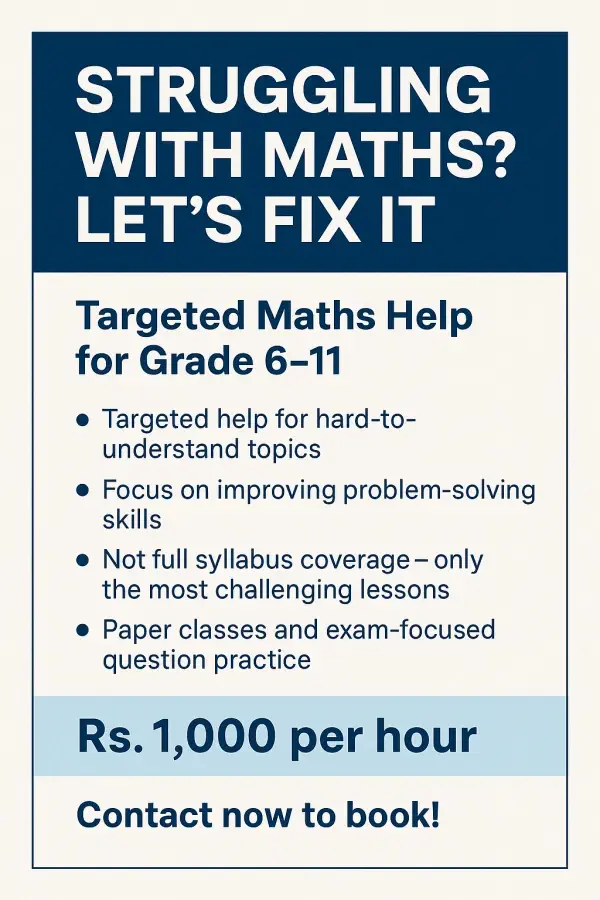 Grade 6-11 Maths Problem Solving Support