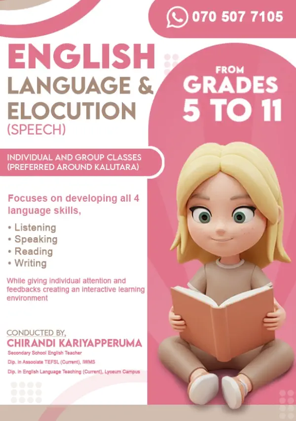 English Language / Elocution Classes