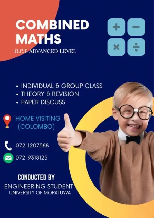 Combined Maths Tuition - Colombo