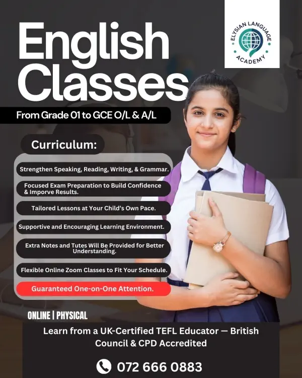 English and Tamil Language Classes
