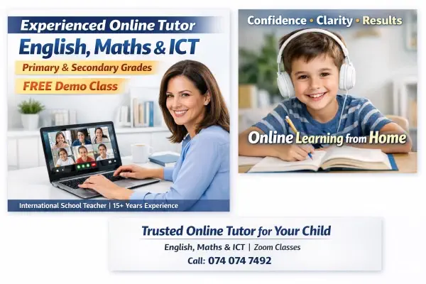 Mathematics, ICT, English Classes
