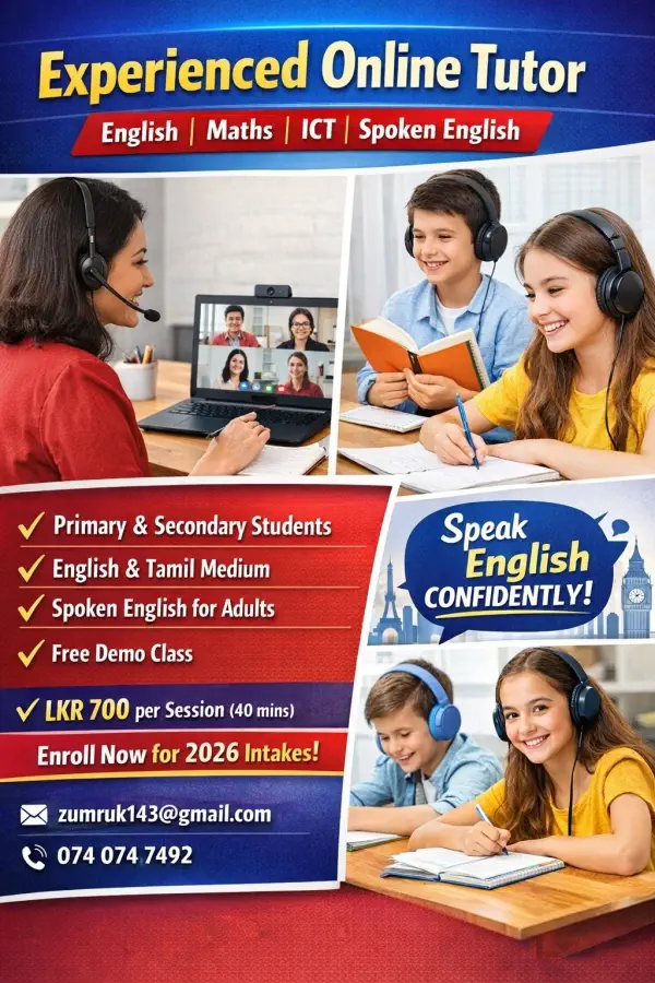 Mathematics, ICT, English Classes